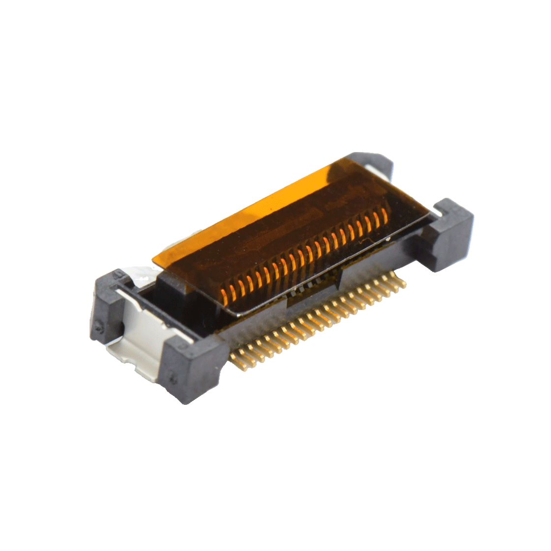 COMe板对板BTB连接器母座H3.25系列(8G) 0.5mm 40Pin BTB屏蔽式双排SMT连接器 黑色