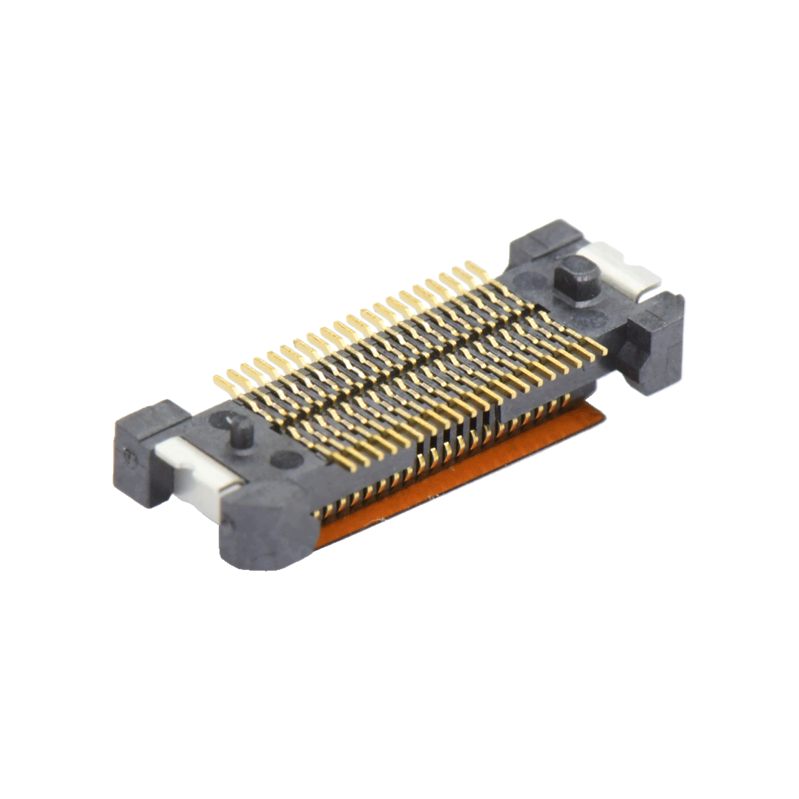 COMe板对板BTB连接器母座H3.25系列(8G) 0.5mm 40Pin BTB屏蔽式双排SMT连接器 黑色